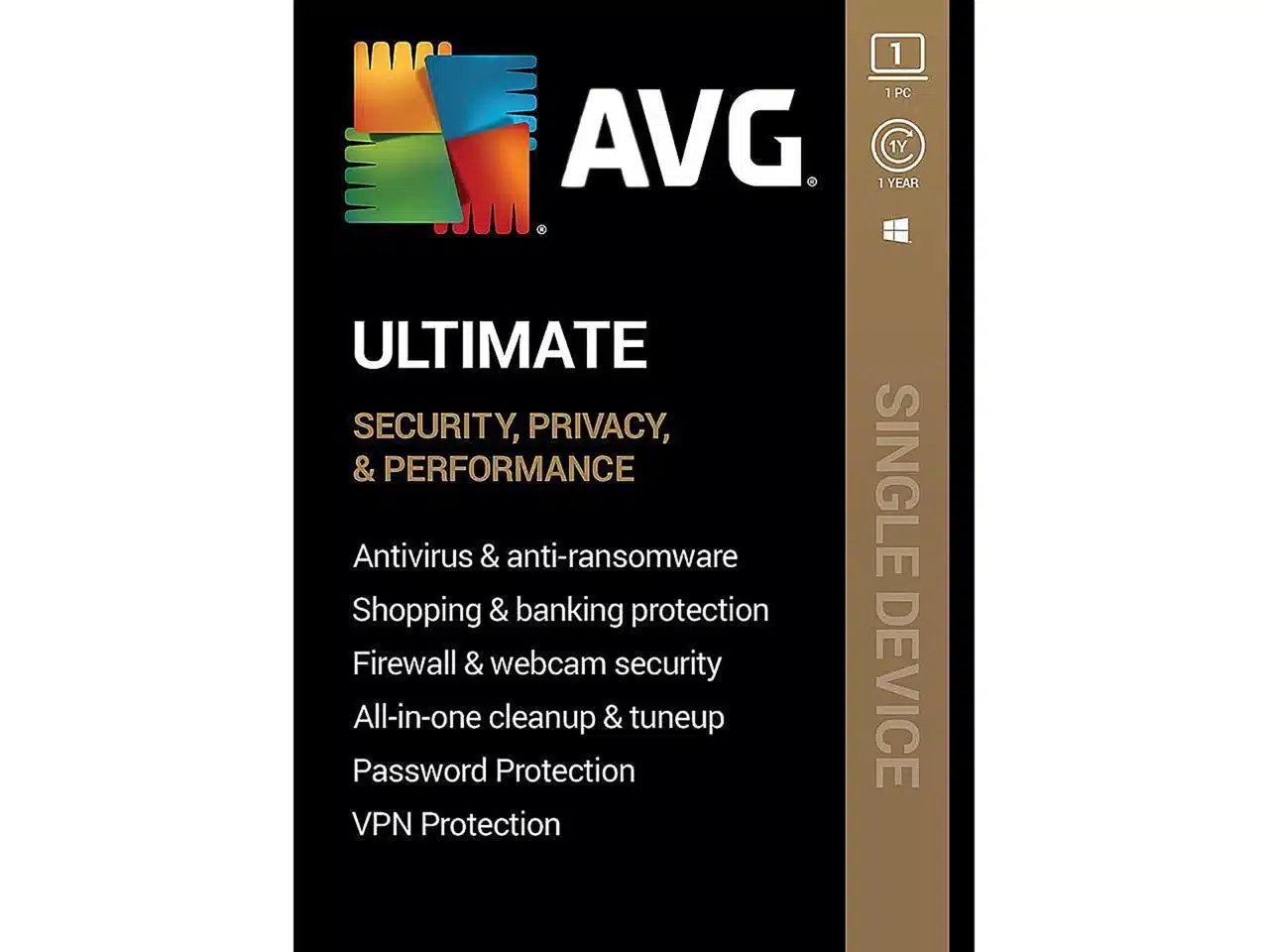 AVG Ultimate (Internet Security + VPN + PC Tune Up) 1 PC/1 წელი