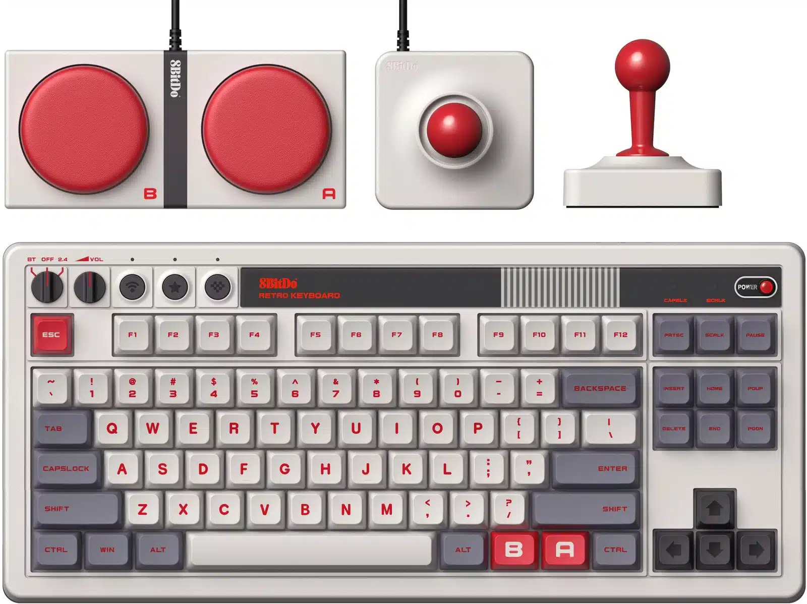 8BitDo Retro Mechanical Keyboard & Super Joystick | N Edition