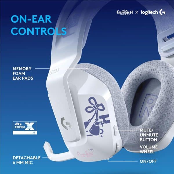 Logitech G733 LIGHTSPEED Wireless RGB Headset – White